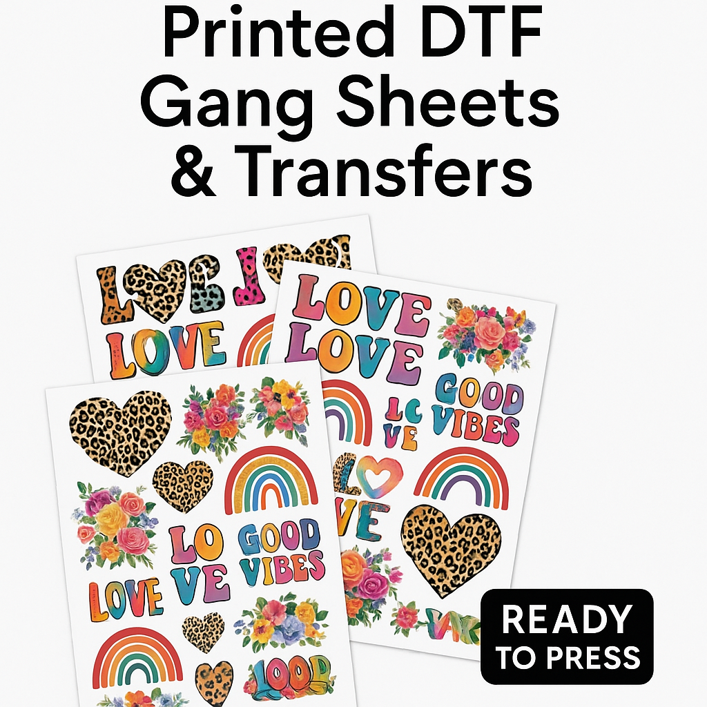 Printed DTF Gang Sheets & Transfers | Ready to Press Custom Transfers ...